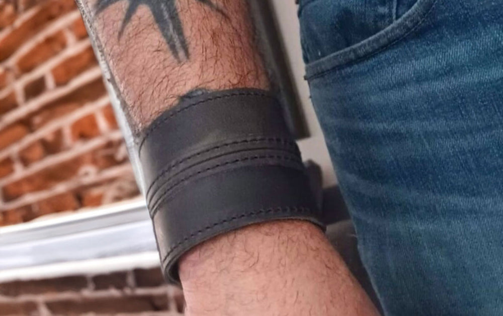 Leather Cuff | Leather Cuff Bracelet | Biker Bracelet | Leather ...